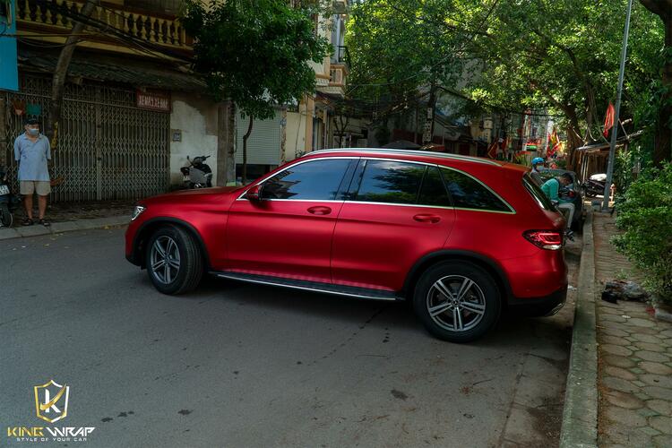 Dán decal đổi màu teckwrap satin chrome crimson red